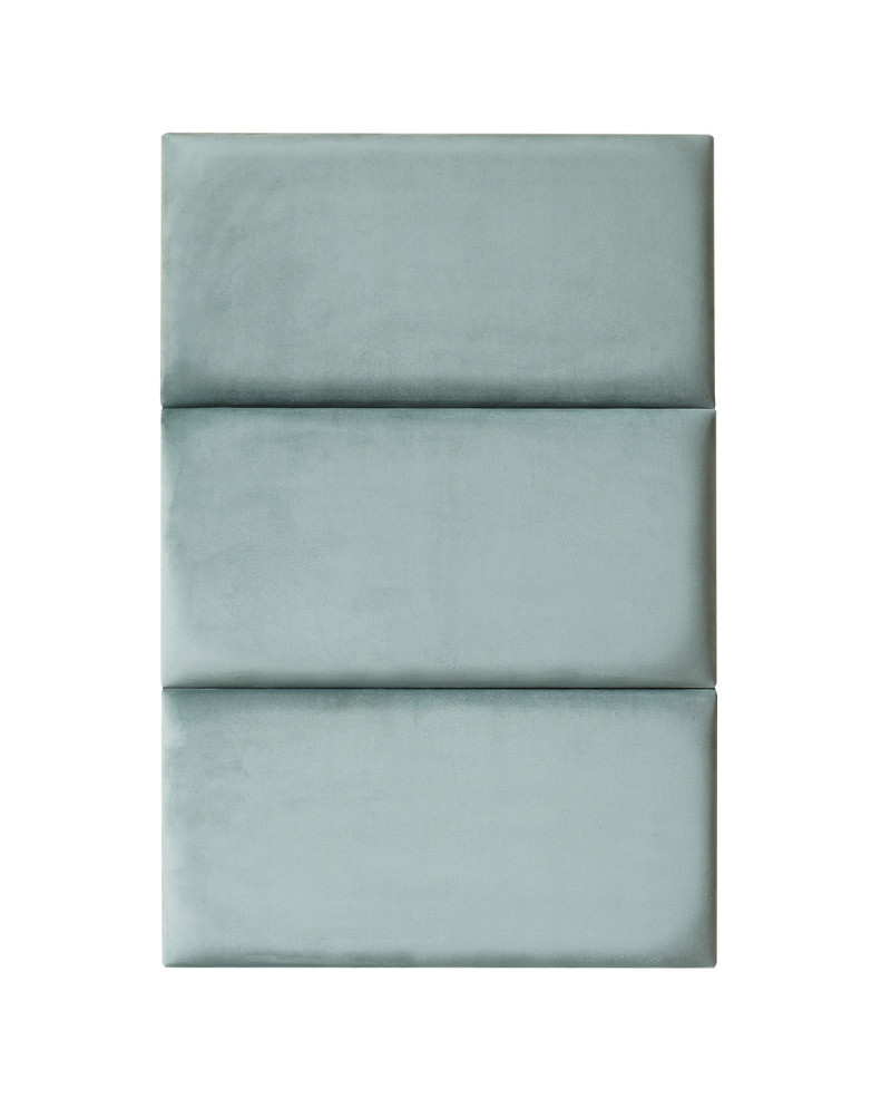 Upholstered wall panels - Rectangle 60x30cm - Pastel Green