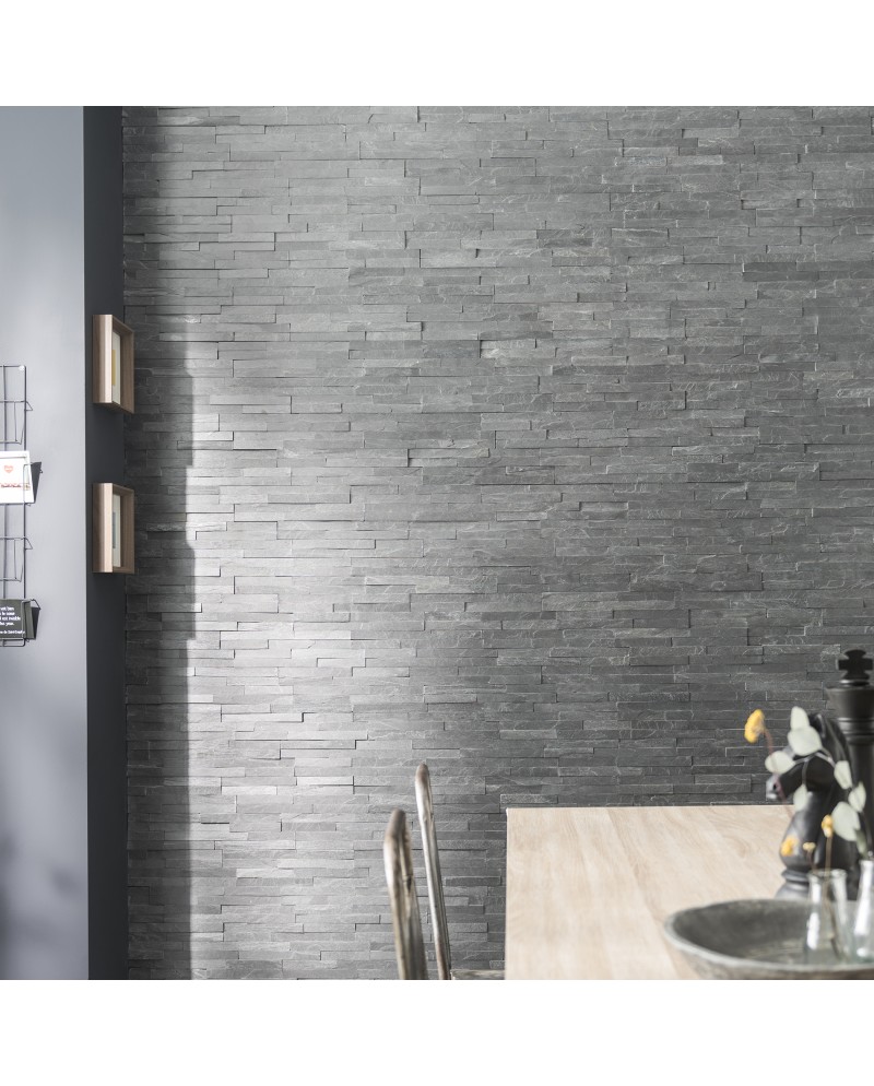 Plaquette de parement pierre naturelle - Magrit Nero