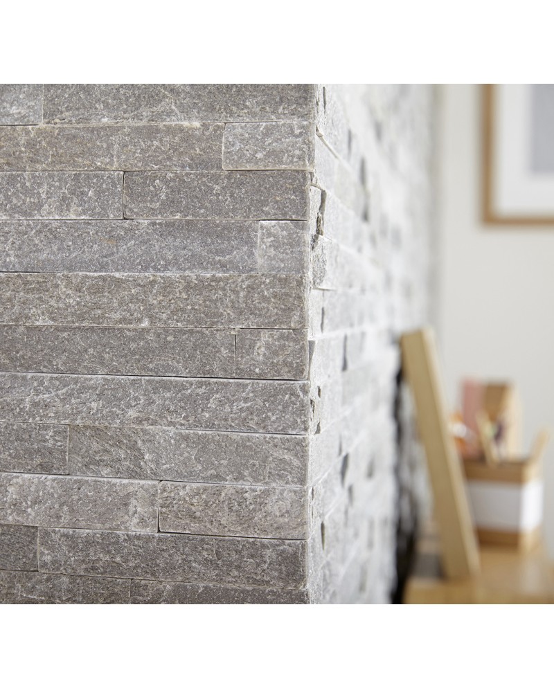 Plaquette de parement pierre naturelle - Magrit Gris