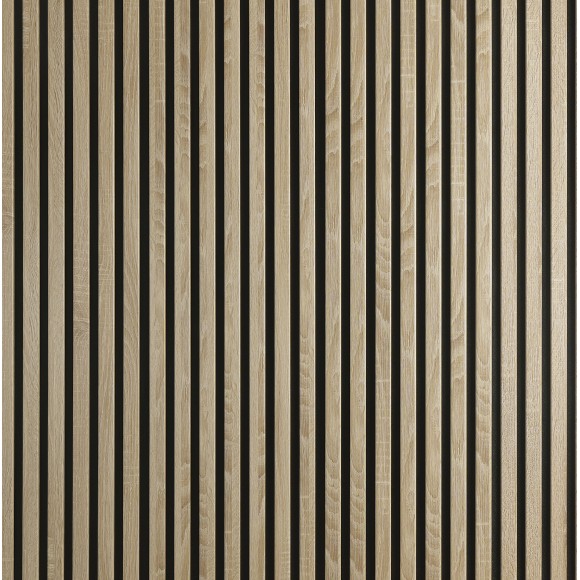 Panneau mural Vertigo décor chêne - 250x30x1,9 cm | ADIB - LITHOS