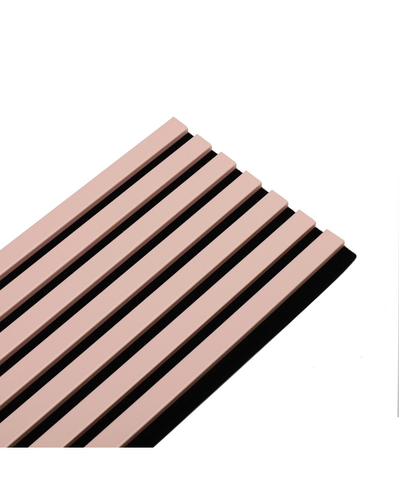 VERTIGO | Slat wall panel - Pastel pink 120 cm
