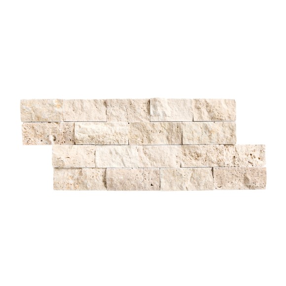 Natural stone cladding Wall Panel - Mix light travertine