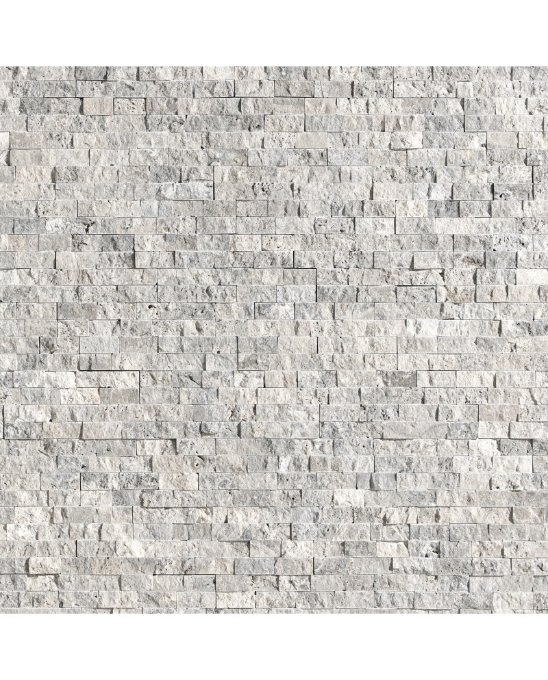 Natural stone cladding Wall Panel - Grey travertine