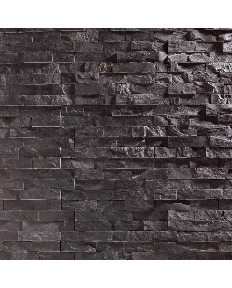 Briconature Black - Stone Cladding Wall Panel